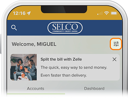 Hide an Account | SELCO